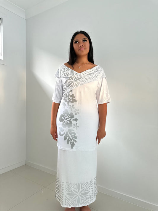 White Sunday Women’s Puletasi – House of Aulelei